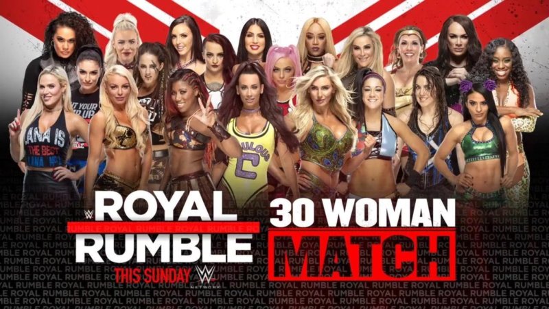 Wwe Royal Rumble 2020 30 Woman Royal Rumble Match Inthefame